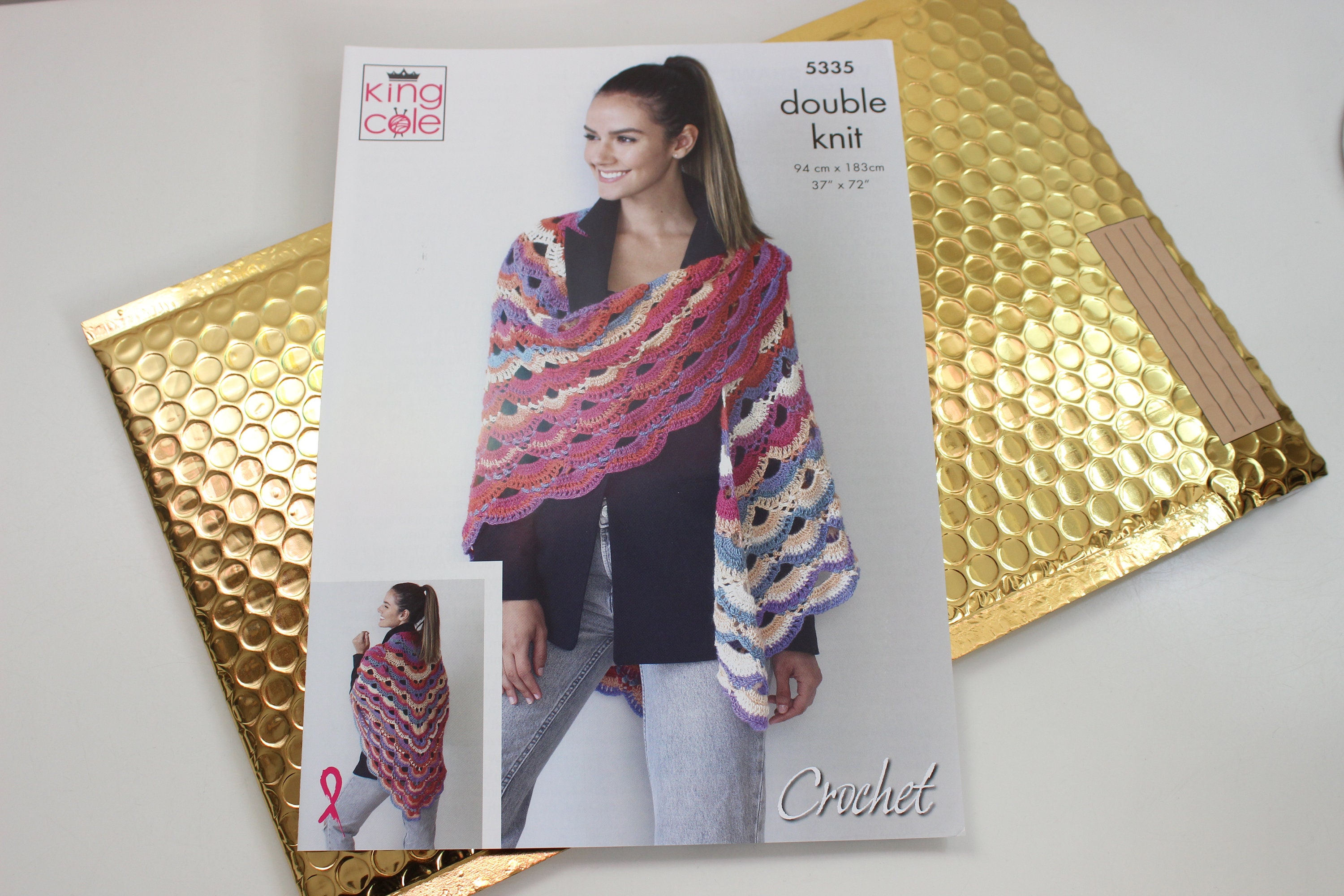 Virus Shawl Crochet Pattern: King Cole Ladies Scarf (printed) - Etsy
