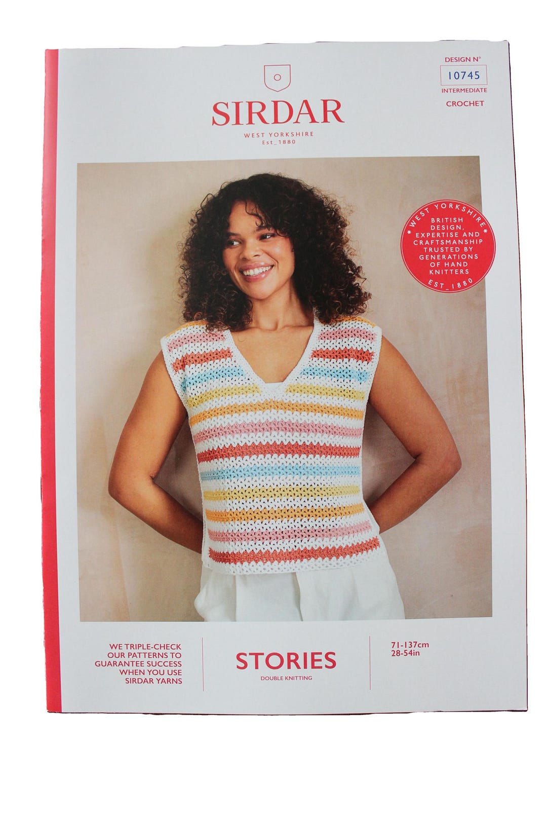 Sirdar Crochet Top Pattern: Summer Vest (printed) - Etsy