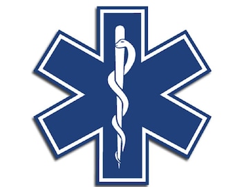 Reflective Star of Life Decal - Etsy