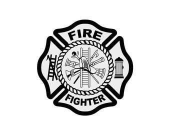 Fire helmet stickers | Etsy