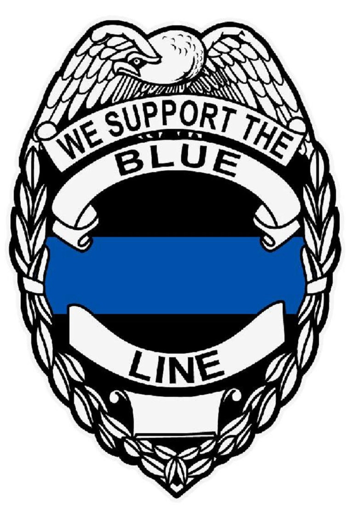 We Support the Blue Line Law Enforcement Police Sheriff | Etsy