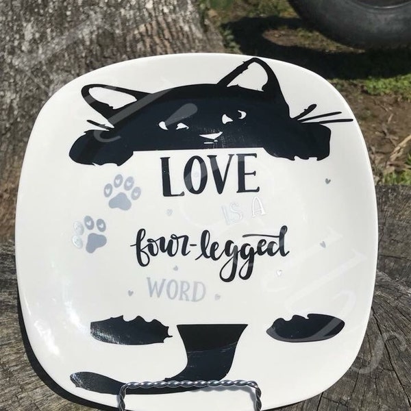 Cat Decorative Plate - Etsy
