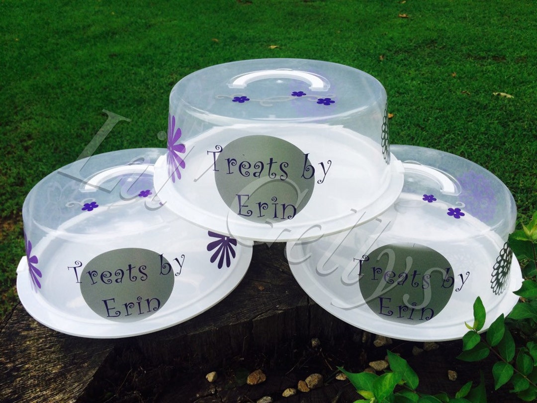 Set of 3 Reusable Cake Containers,baked Goods,cookie Carrier,brownie ...