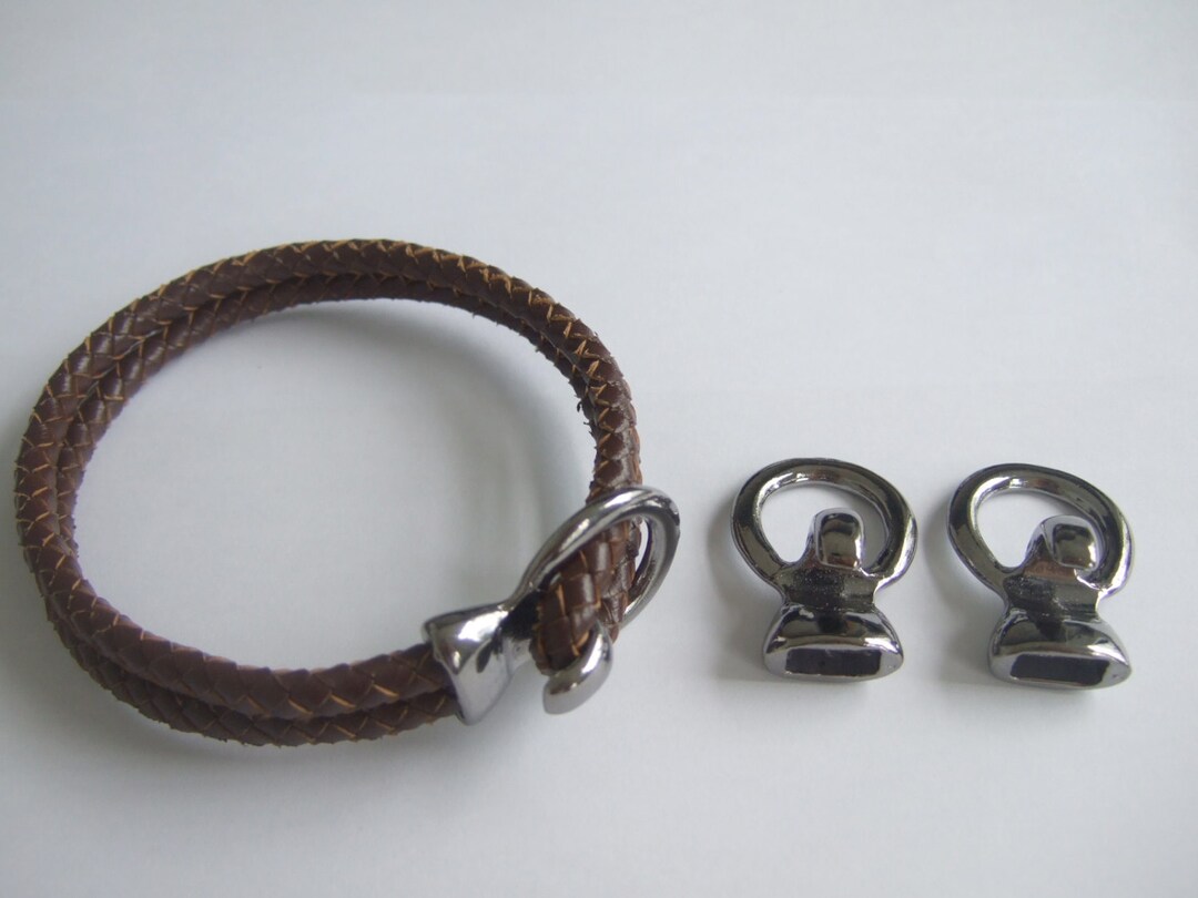5 Gunmetal Black Open Hook Clasp , All in One Clasp for 5MM Round ...