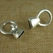 5 Antique Silver Open Hook Clasp , All in One Clasp for 5MM Round ...