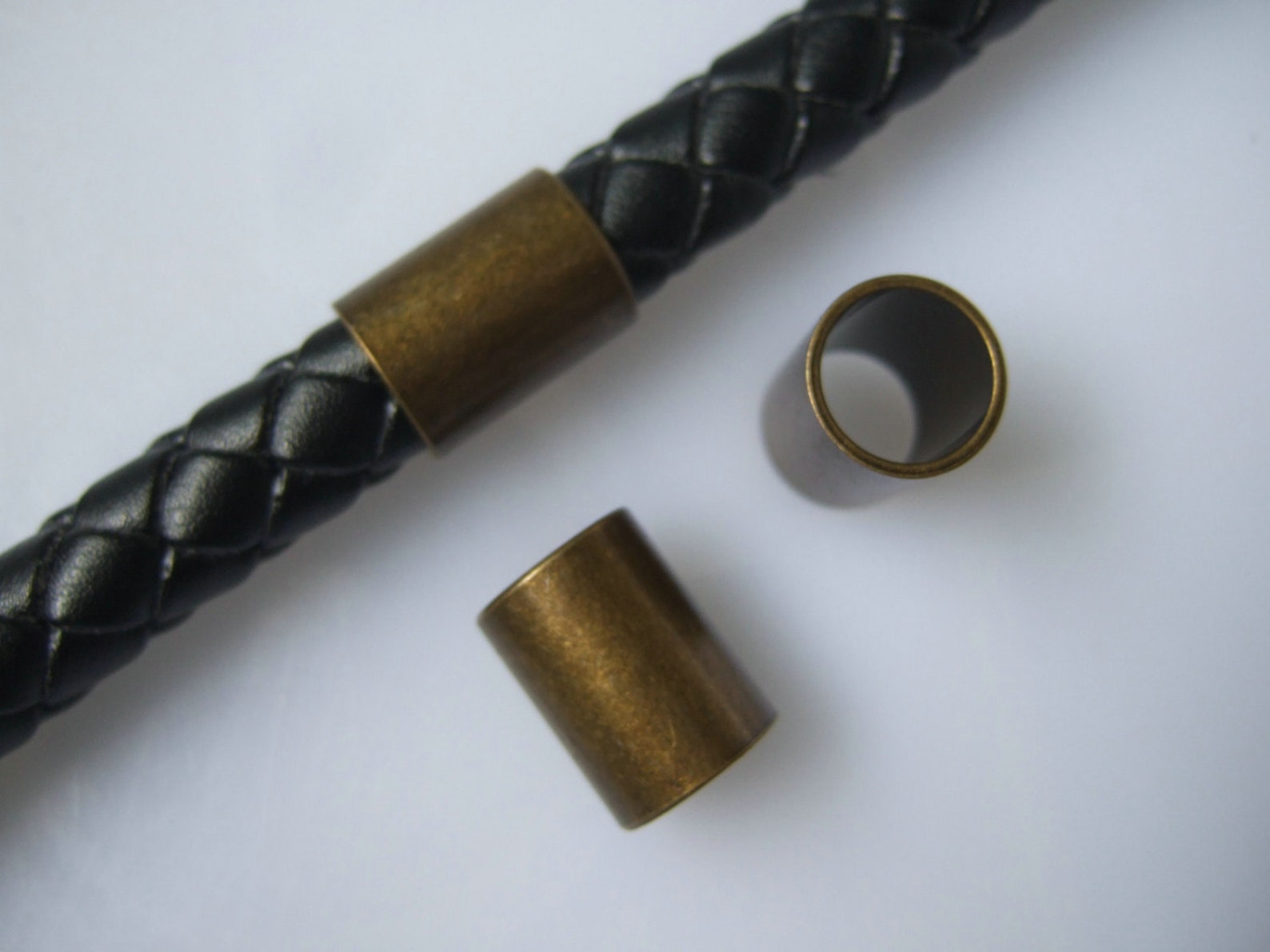 10pcs 10mm Round Tube Slider Spacer Brass Sliders SP259 | Etsy