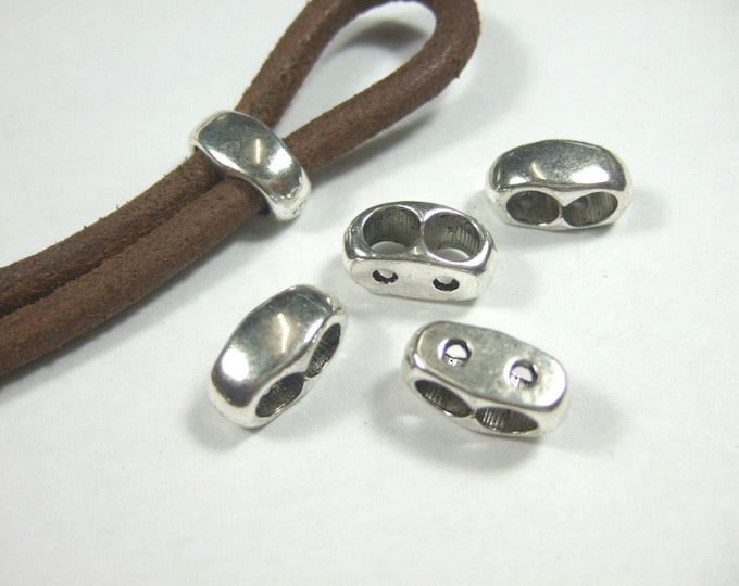 5 Antique Bronze Open Hook Clasp , All in One Clasp for 5MM Round ...