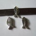 10 Pcs Antique Silver Fish Bone Sliders for 10mm Flat Cord , 10x2mm ...