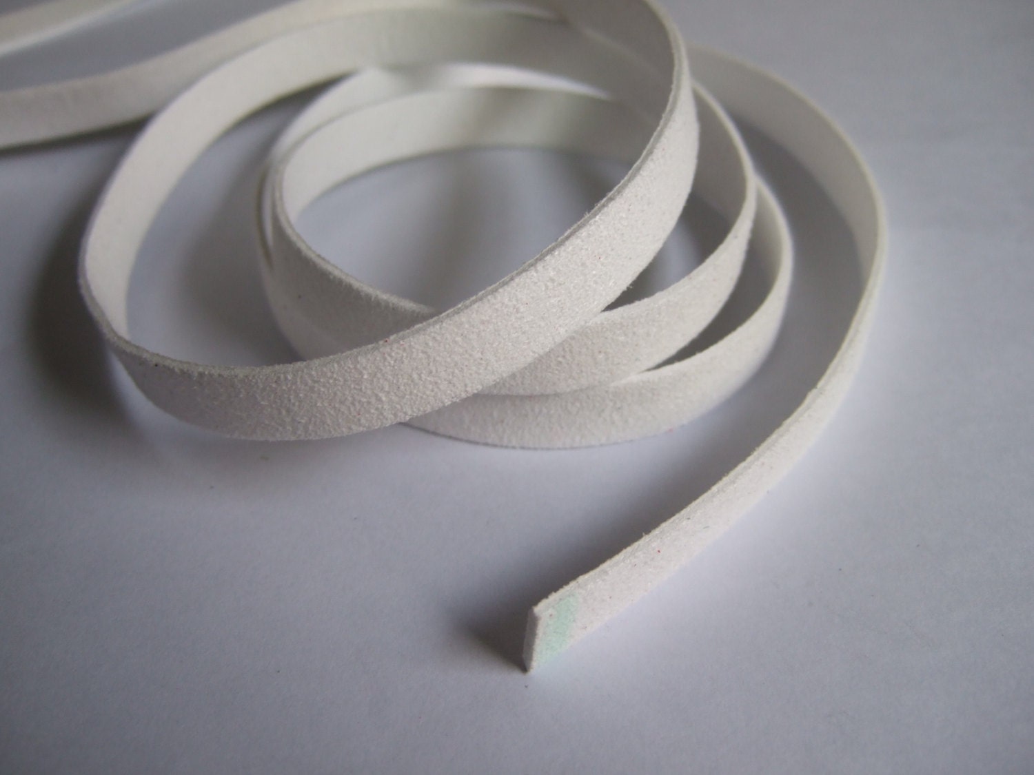 10mm White Faux Flat Suede Leather Cord 1 Meter Length - Etsy