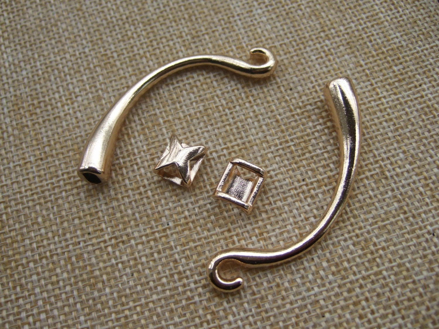 5 Sets Half Cuff Hook Clasp Bracelet Finding KC Gold Plated - Etsy