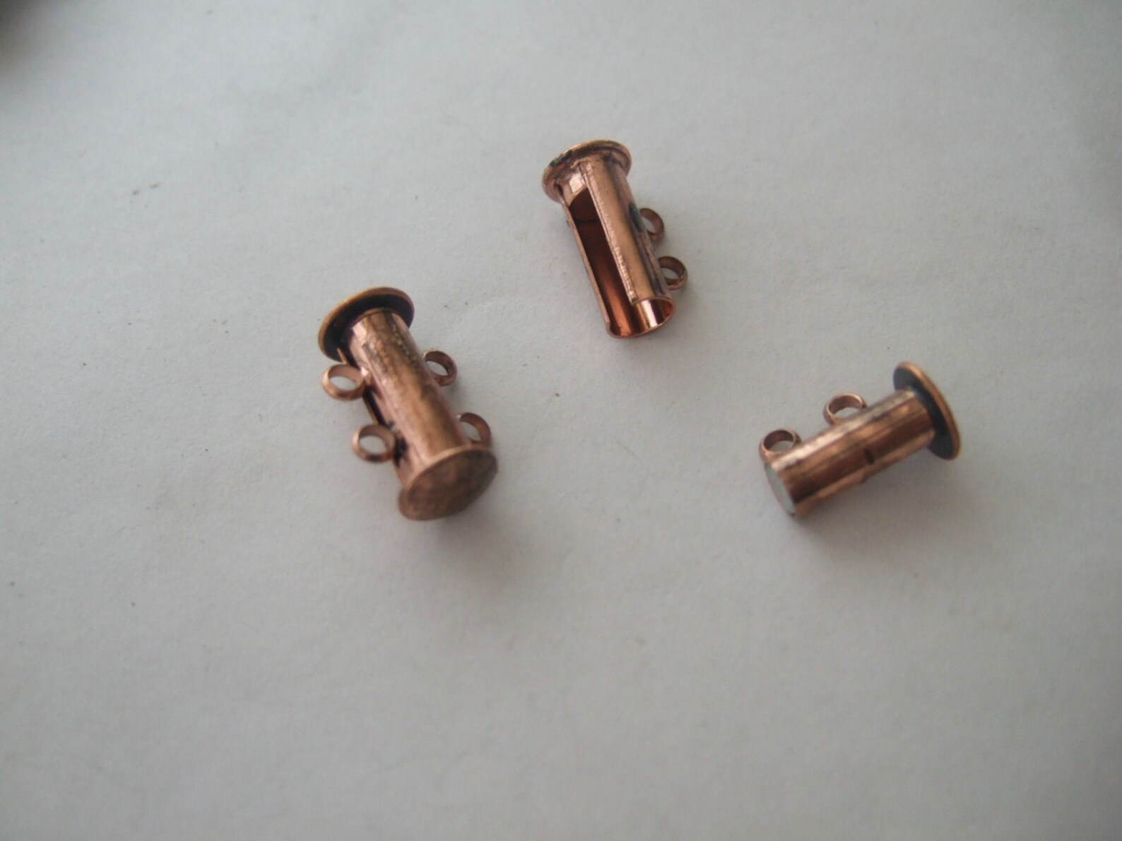 10 Sets Antique Copper 2-strands Clasp Magnetic Slide Lock - Etsy