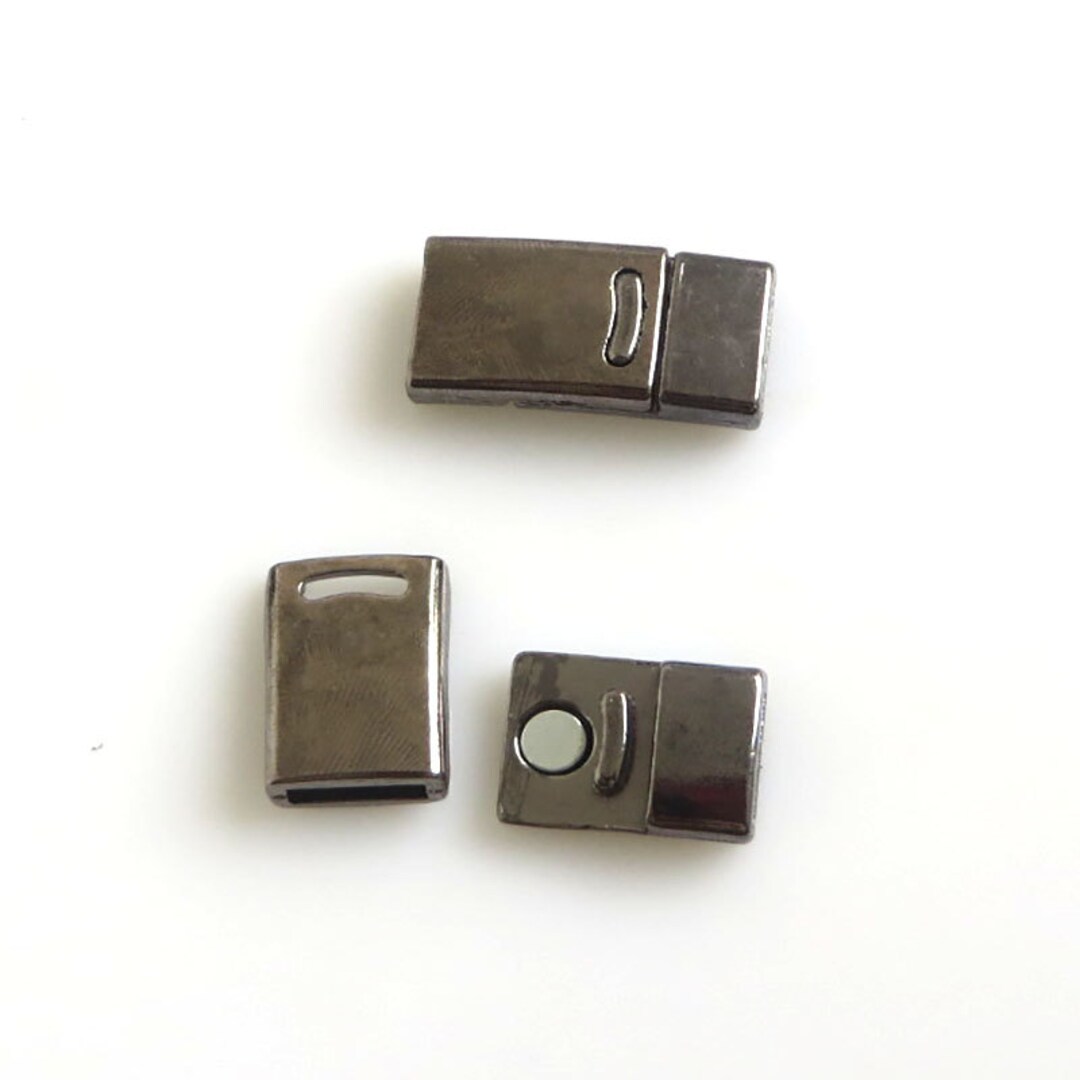 3 Sets Clasps 10x2mm Flat Leather Clasps for 5mm 10mm Flat Leather Cord ...