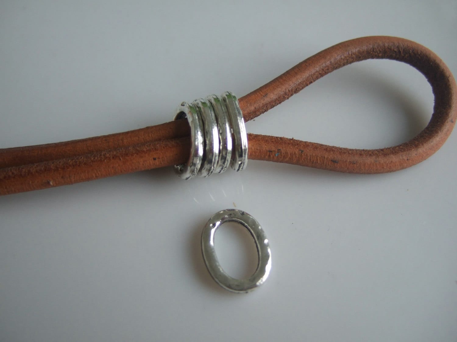 10pcs Antique Silver Sliders Bead for 5mm Round Leather Cord - Etsy