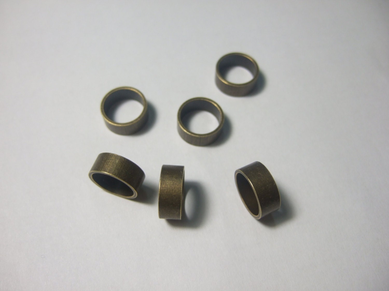 10pcs 10mm Hole Round Tube Slider Spacer Brass Sliders 5mm Long ...