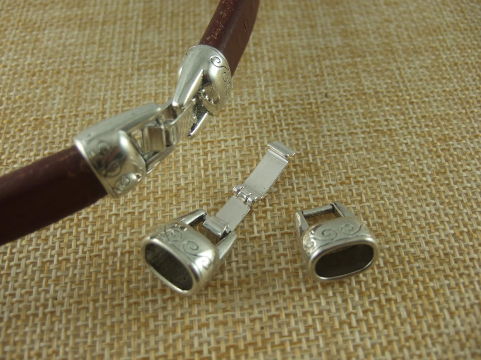 5 Sets Antique Silver Licorice Snap Clasps Lace Clip Clasp for | Etsy