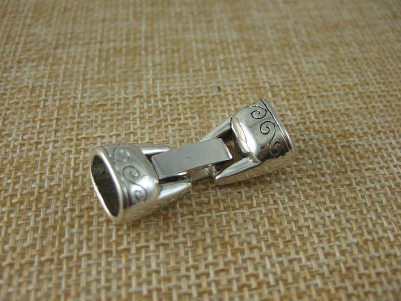 5 Sets Antique Silver Licorice Snap Clasps Lace Clip Clasp for | Etsy