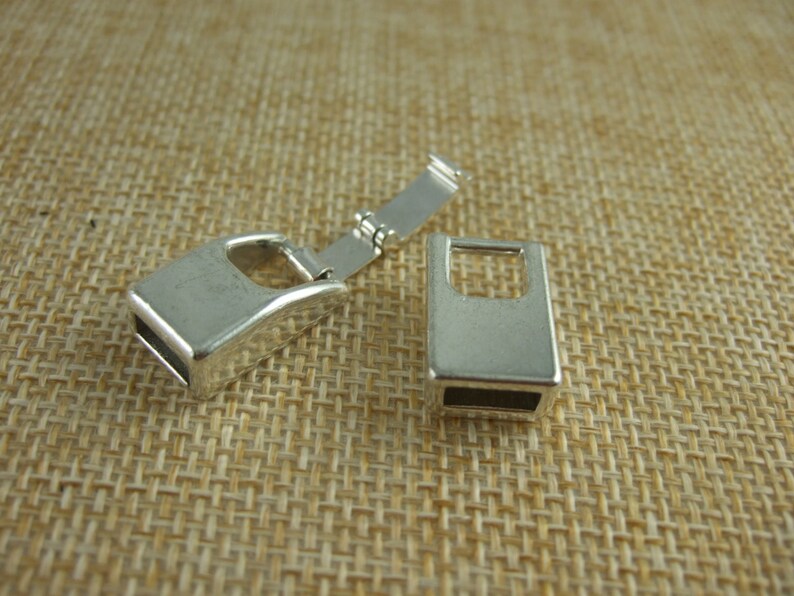 5 Sets Antique Silver 8x2.8mm Snap Clasp for 8mm Flat Leather - Etsy