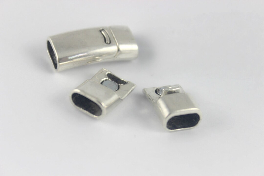 3 Sets Clasp 10x4mm Hole Leather Clasp Antique Silver - Etsy