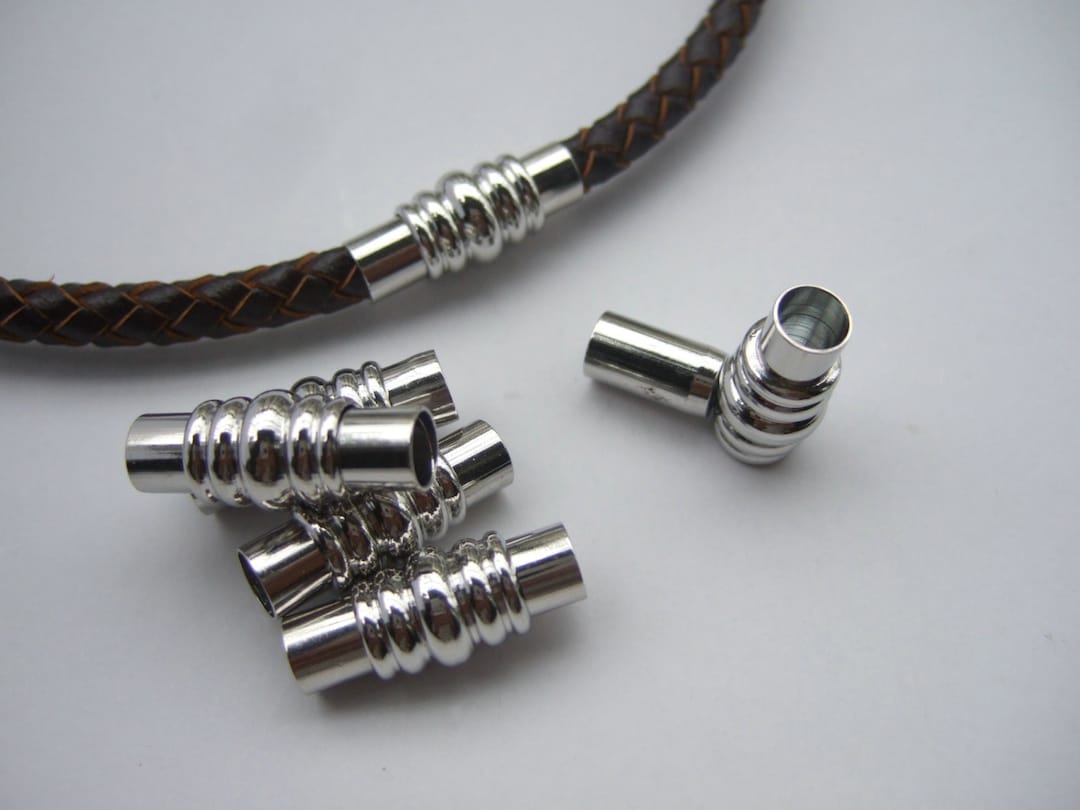 5pcs Clasps 5mm Hole Rhodium Plated Brass Clasp Fit 5mm Round Cord - Etsy