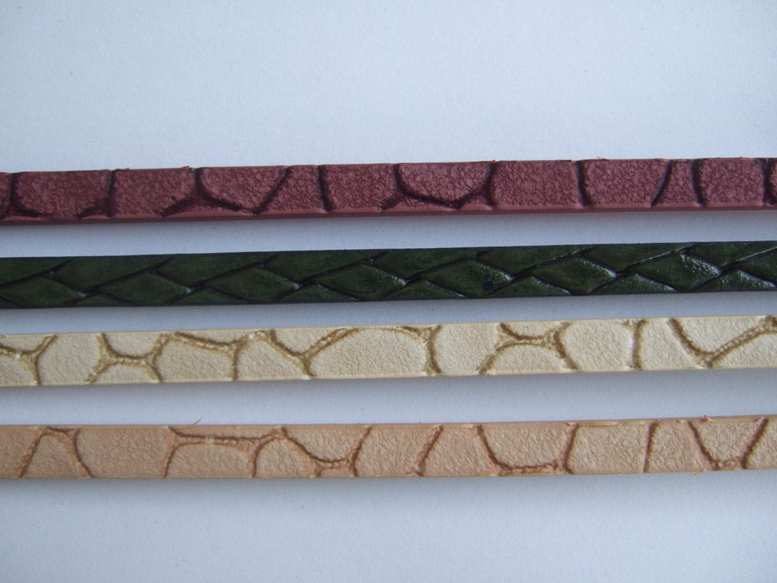 1meter 5x2mm Light Pink Python Snake Emboss Leather Cord 5mm - Etsy