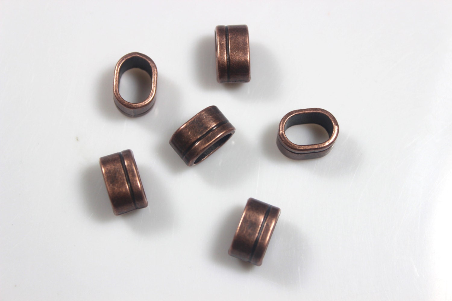 10pcs Antique Copper Slider Spacer Beads for 10x6mm licorice | Etsy