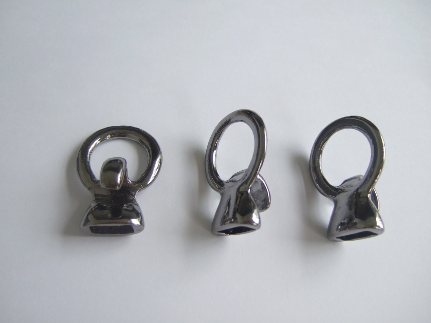 5 Gunmetal Black Open Hook Clasp , All in One Clasp for 5MM Round ...
