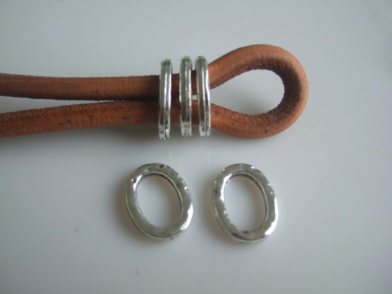 10pcs Antique Silver Sliders Bead for 5mm Round Leather Cord - Etsy