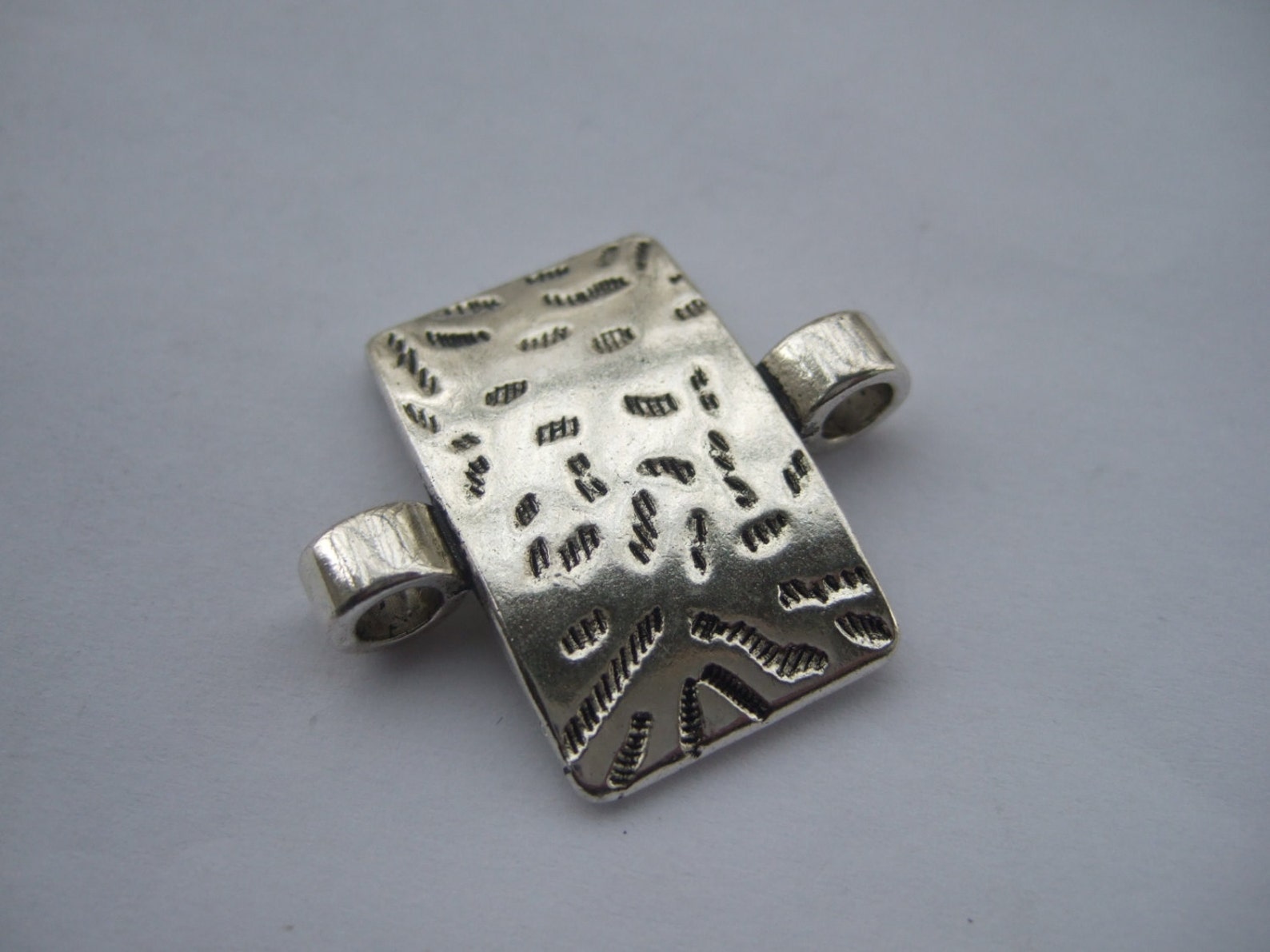 5pcs 5mm Antique Silver Hammered Rectangle Seperator for up to - Etsy