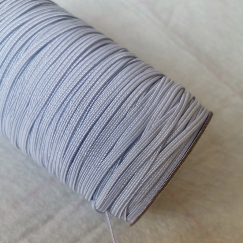 3mm Width Flat Elastic Cord Black Skinny Elastic Cord for | Etsy