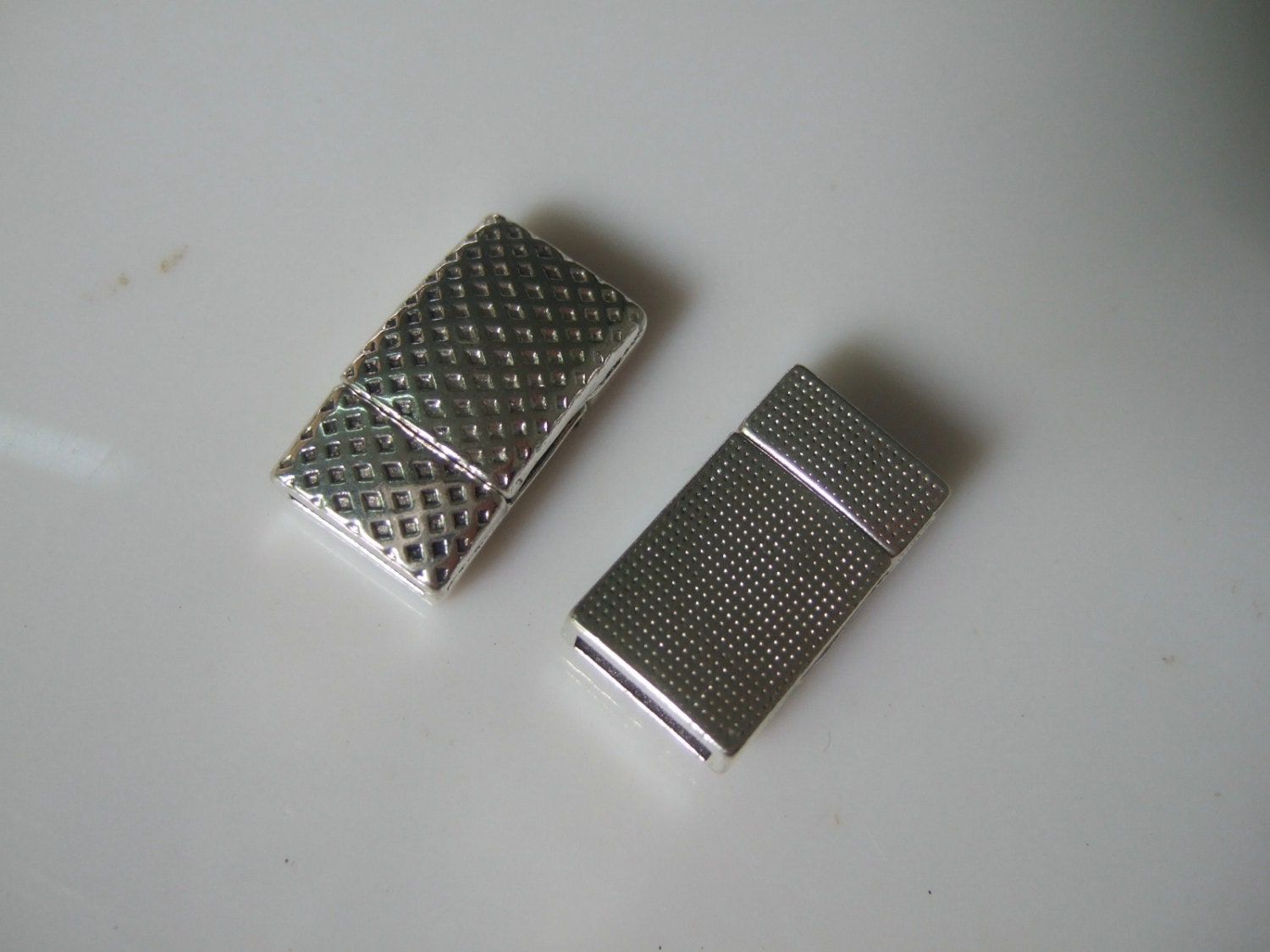 3 Sets Textured Striped Magnetic Clasp for Leather Cord | Etsy