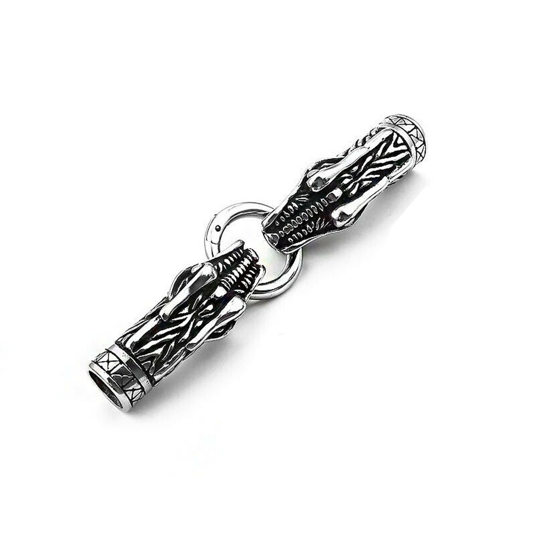 Stainless Steel Clasp - Dragon Head Spring Clasp - Bracelet Connector 8 ...
