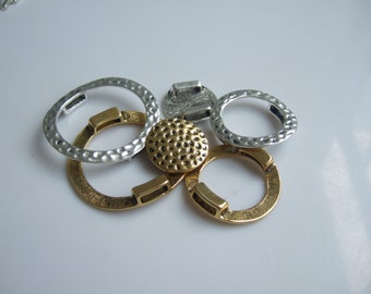 10 Antique Silver 5mm Double Strand Sliders for 5mm Round - Etsy