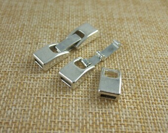 10 Antique Silver Sliders for Use up to 13mm Flat Leather Cord - Etsy