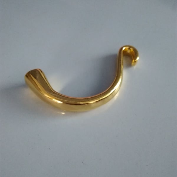 Gold Leather Cuff - Etsy