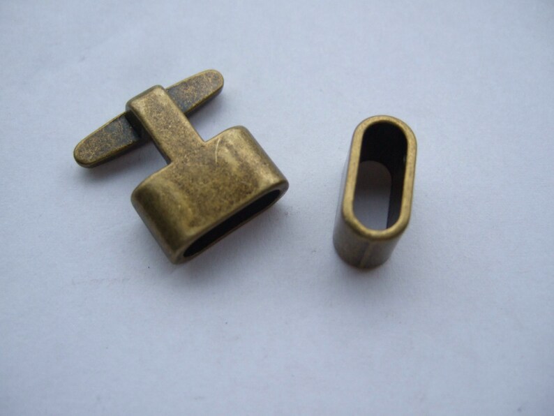 3 Sets Antique Bronze T-bar Hook Clasp 14x5mm Hole Leather - Etsy