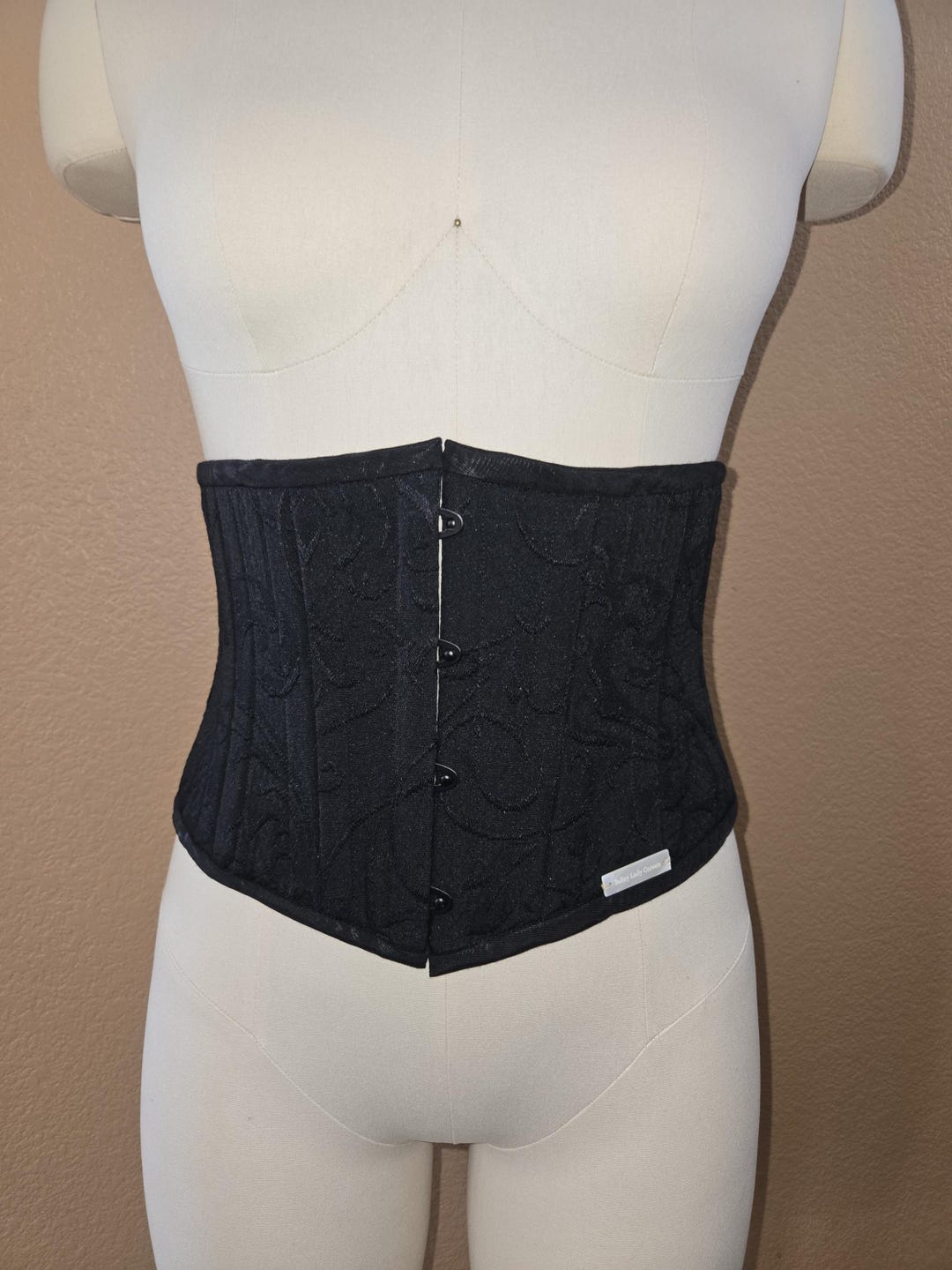 Black Chenille Waspie Waist Cinchers - Etsy