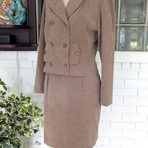 Dawn Joy/2 Piece Jacket & Skirt Set/size 7-8/light Brown Jacket Set - Etsy