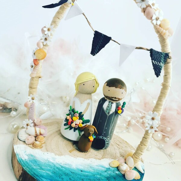 Wooden Wedding Cake Topper - Etsy