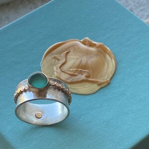 Sea Glass Ring | Meditation Ring - Etsy