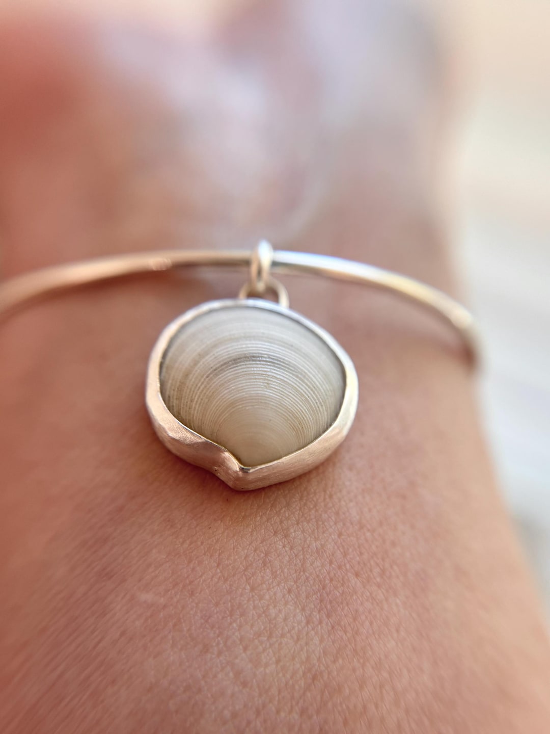 Sterling Silver Sea Shell Charm - Etsy