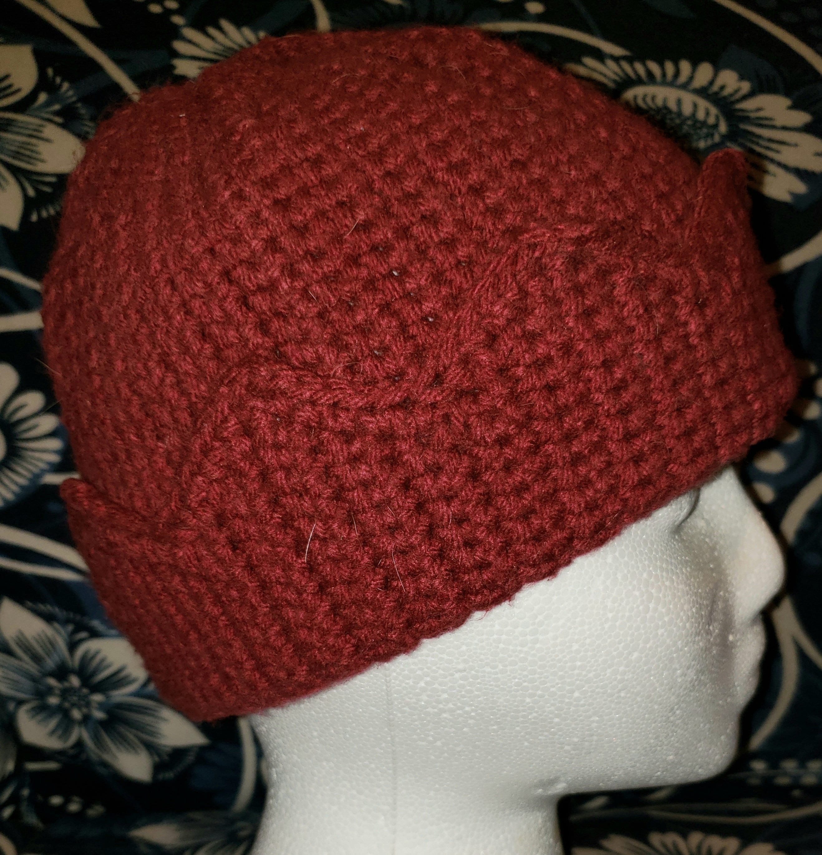 Whoopee Hat Crown Brim Beanie Jughead Cap Crochet Every Day Wear ...