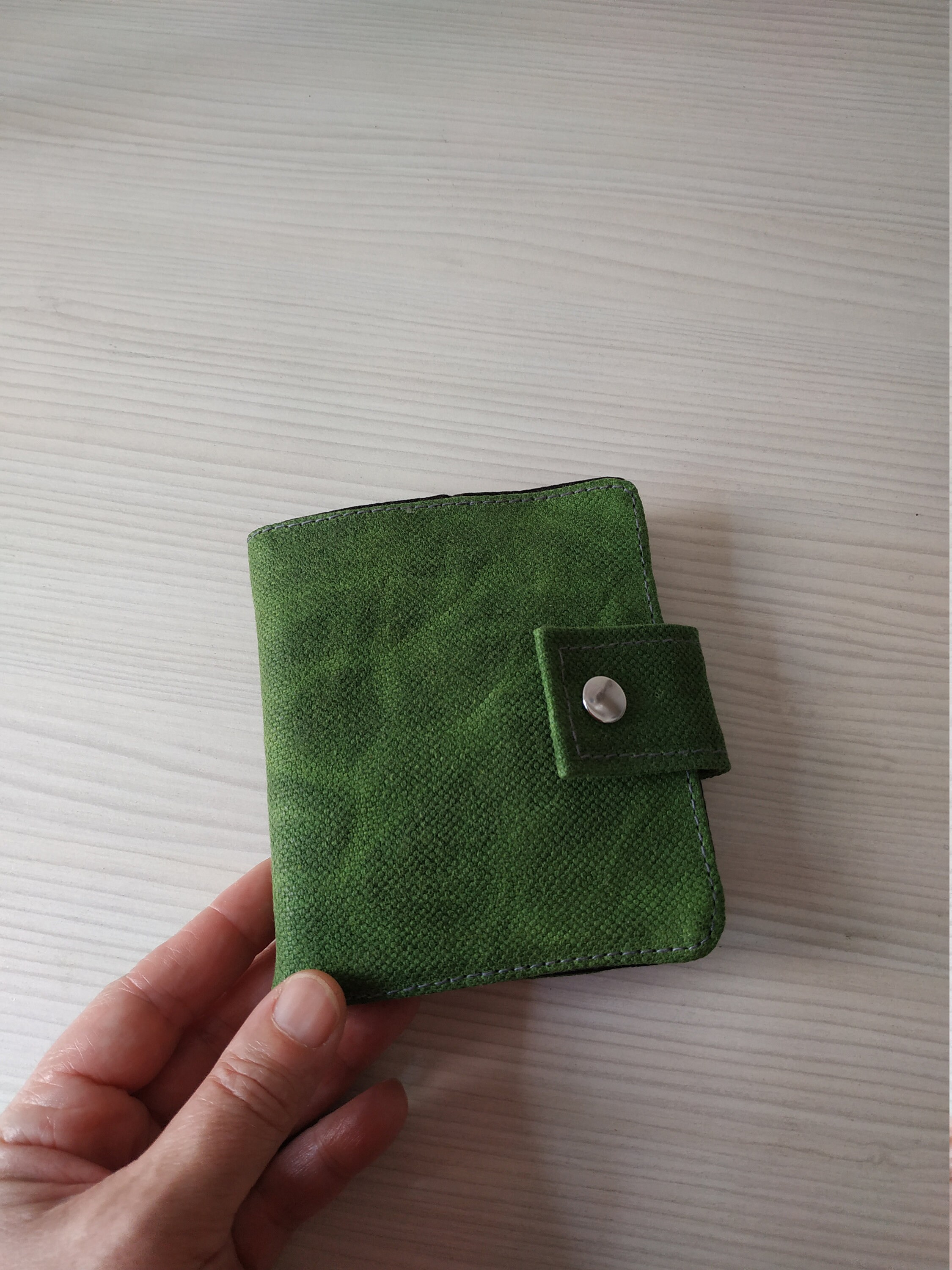 Small wallet Waxed canvas wallet Wallet for women Wallet | Etsy