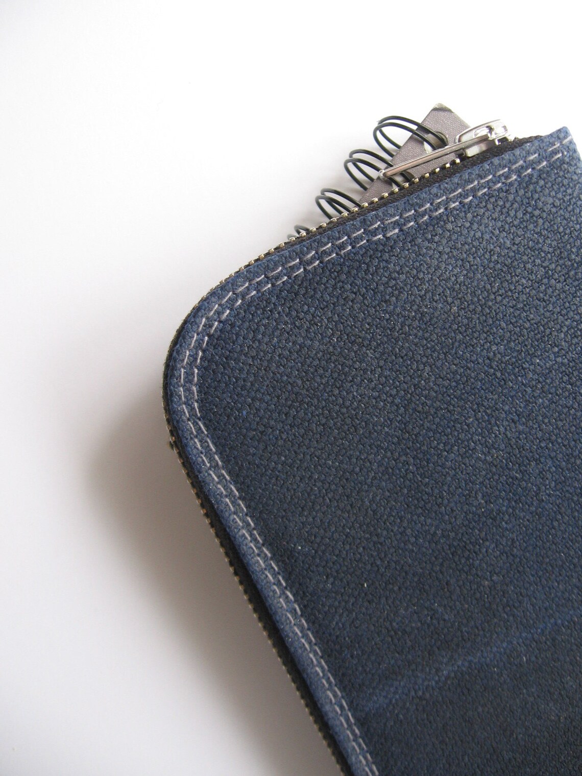 Large Womens Wallet Waxed Canvas Zip Around Wallet Handmade - Etsy