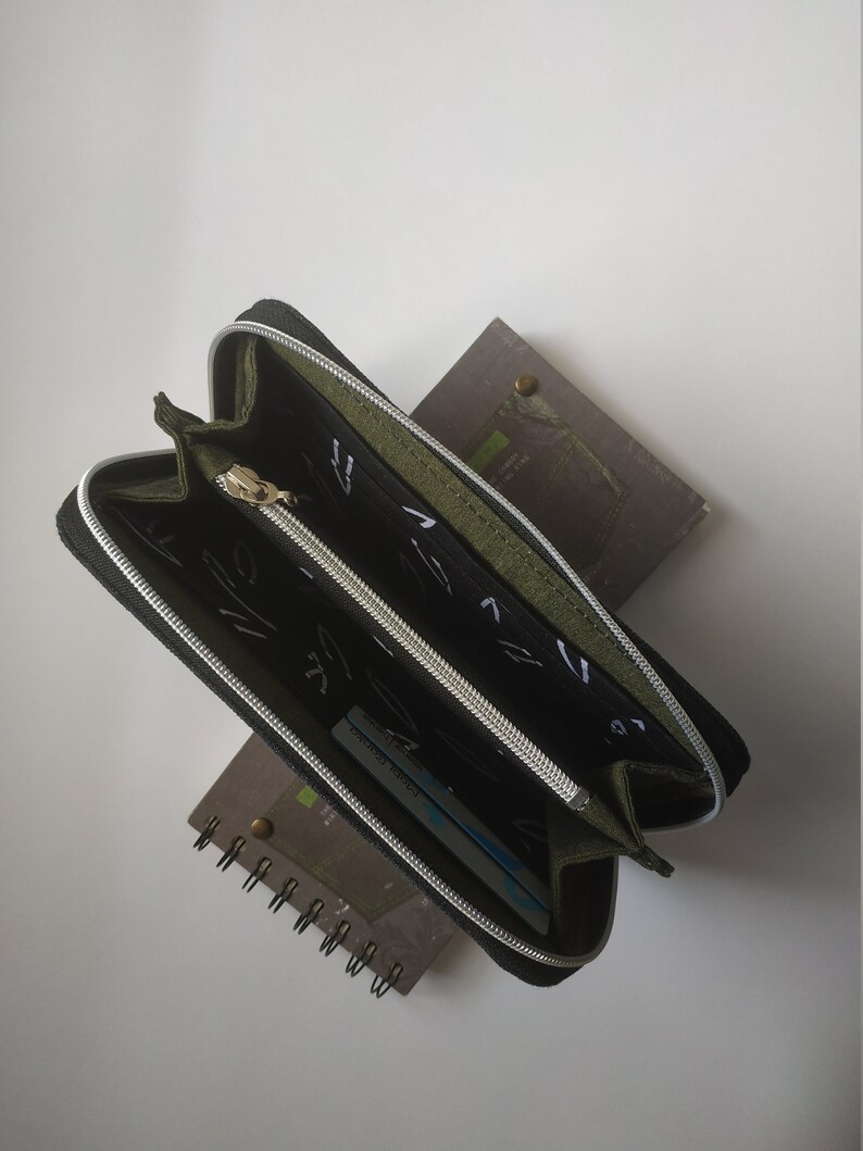 Denim Wallet Womens Wallet Zip Around Wallet Women's - Etsy