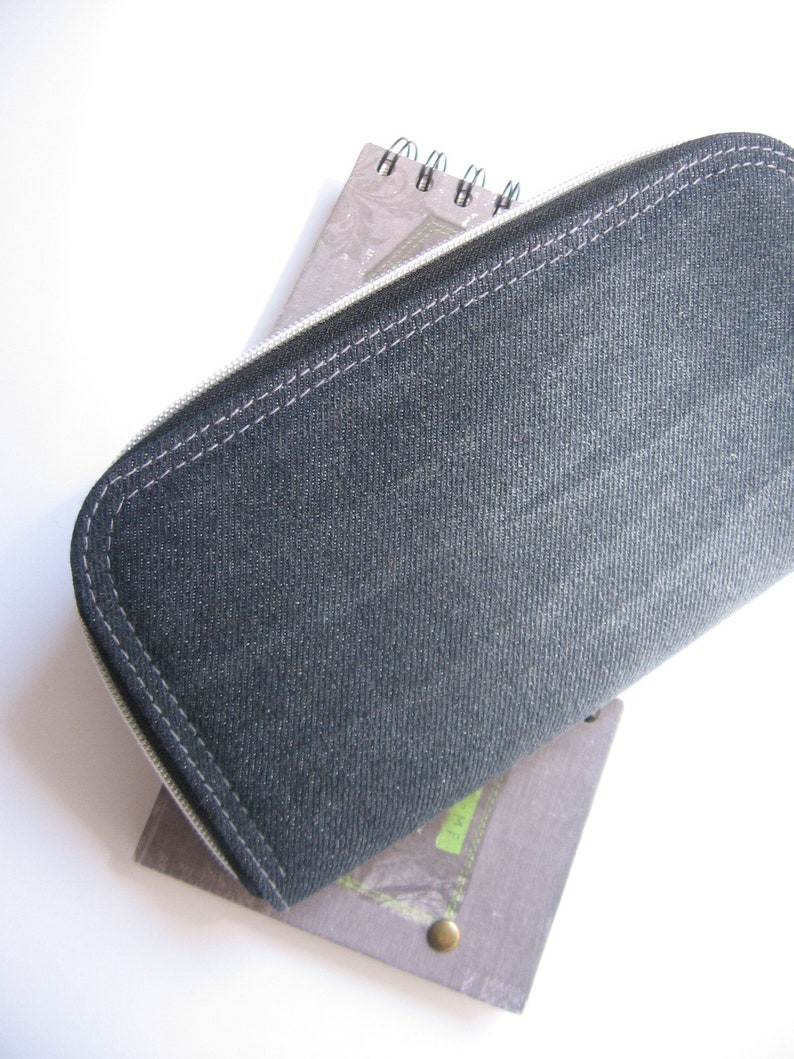 Denim Wallet Womens Wallet Zip Around Wallet Women's - Etsy