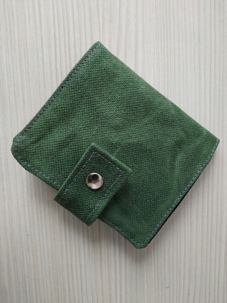 Small Wallet Waxed Canvas Wallet Wallet for Women Wallet - Etsy