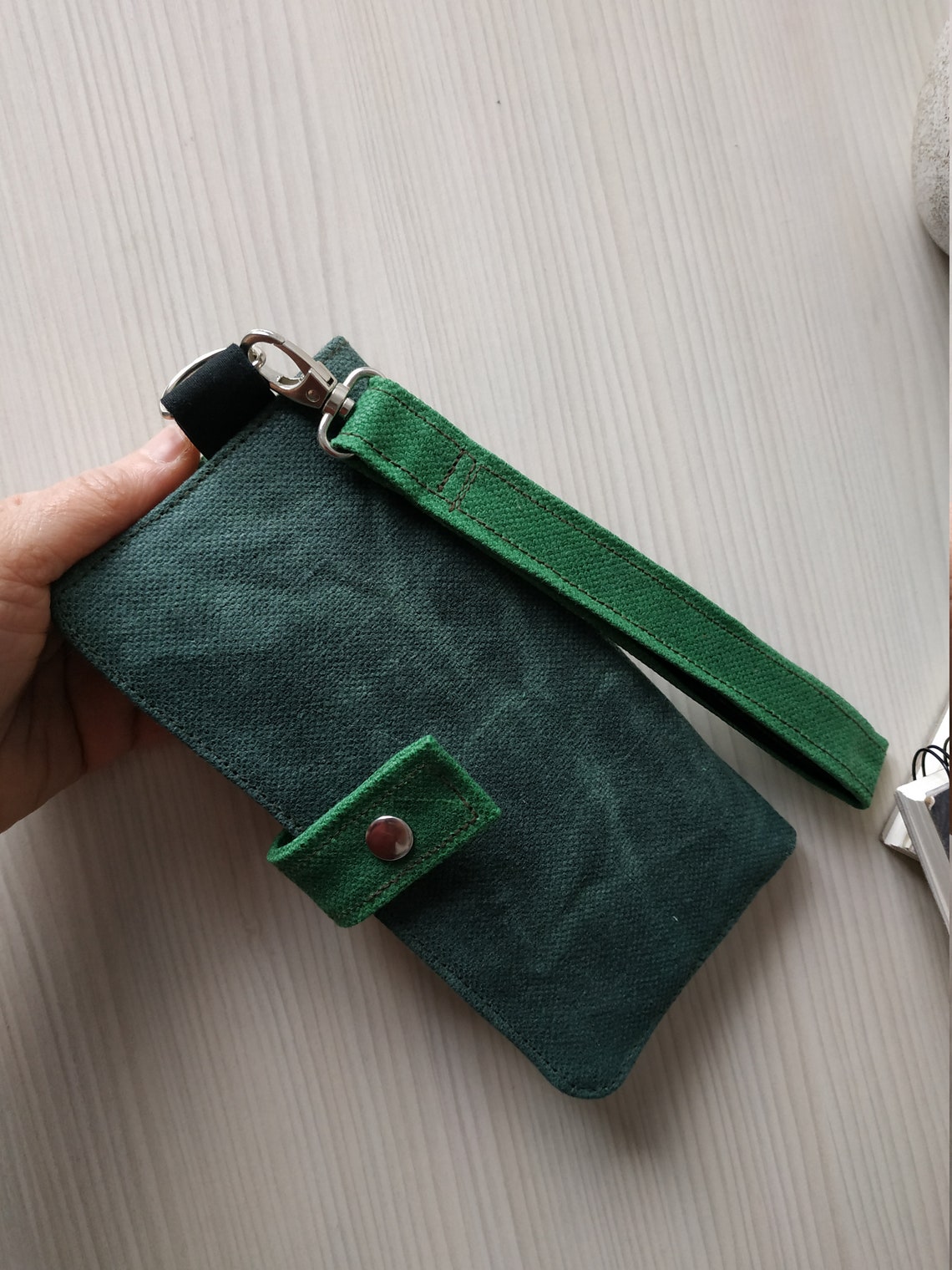 Women's Long Wallet Green Wallet Women Bifold Wallet | Etsy