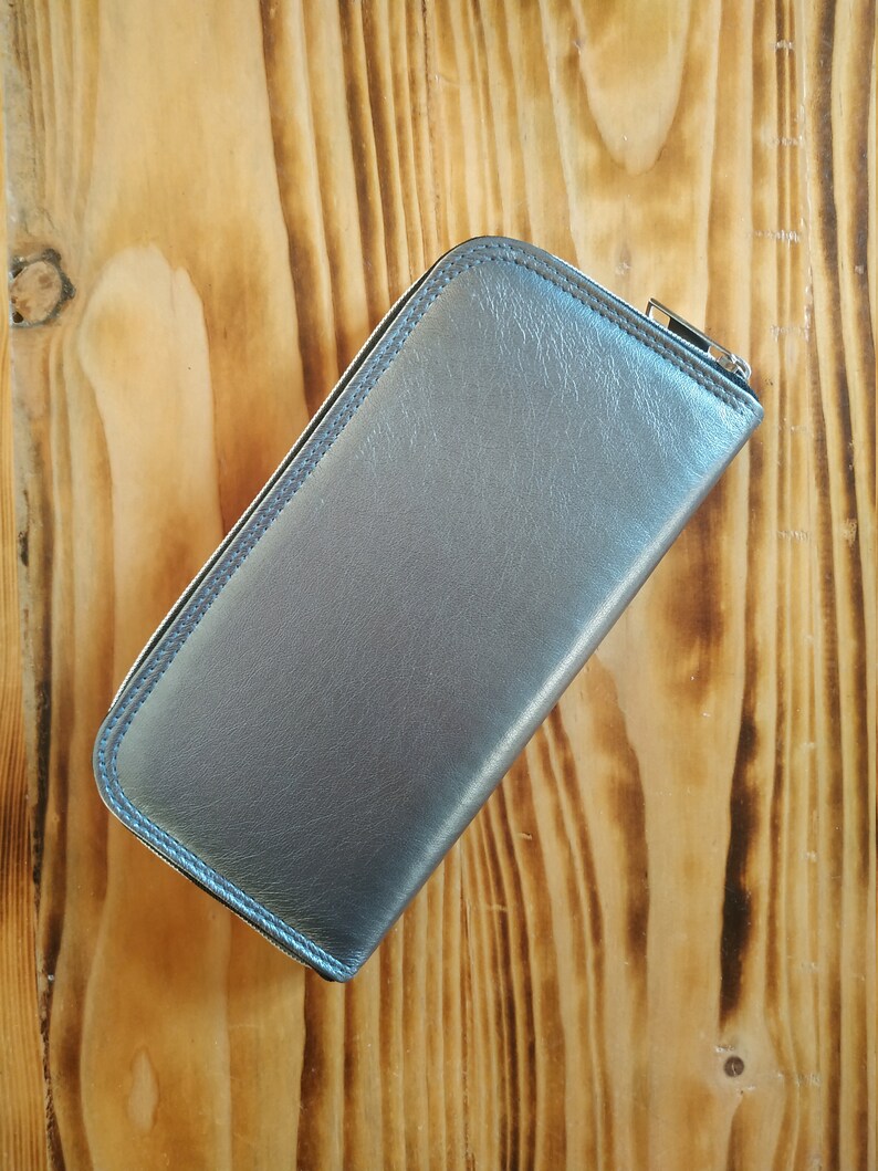 Large Women Wallet Zip Around Wallet Vegan Wallet Synthetic - Etsy