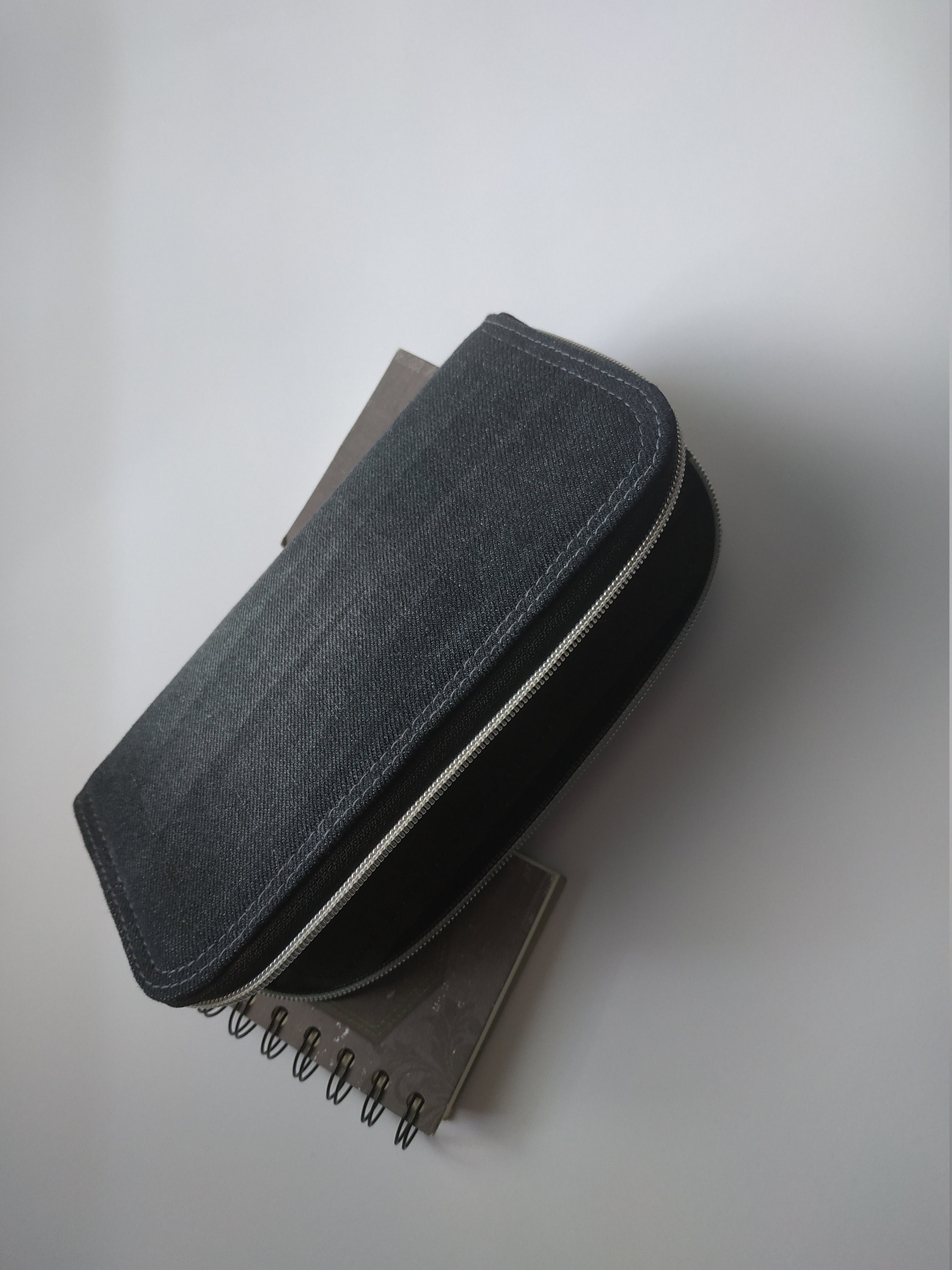 Denim Wallet Womens Wallet Zip Around Wallet Women's - Etsy