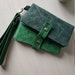 Women's Long Wallet Green Wallet Women Bifold Wallet - Etsy